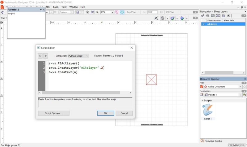 Basic Vectorworks Scripting – Nik Kinnaird
